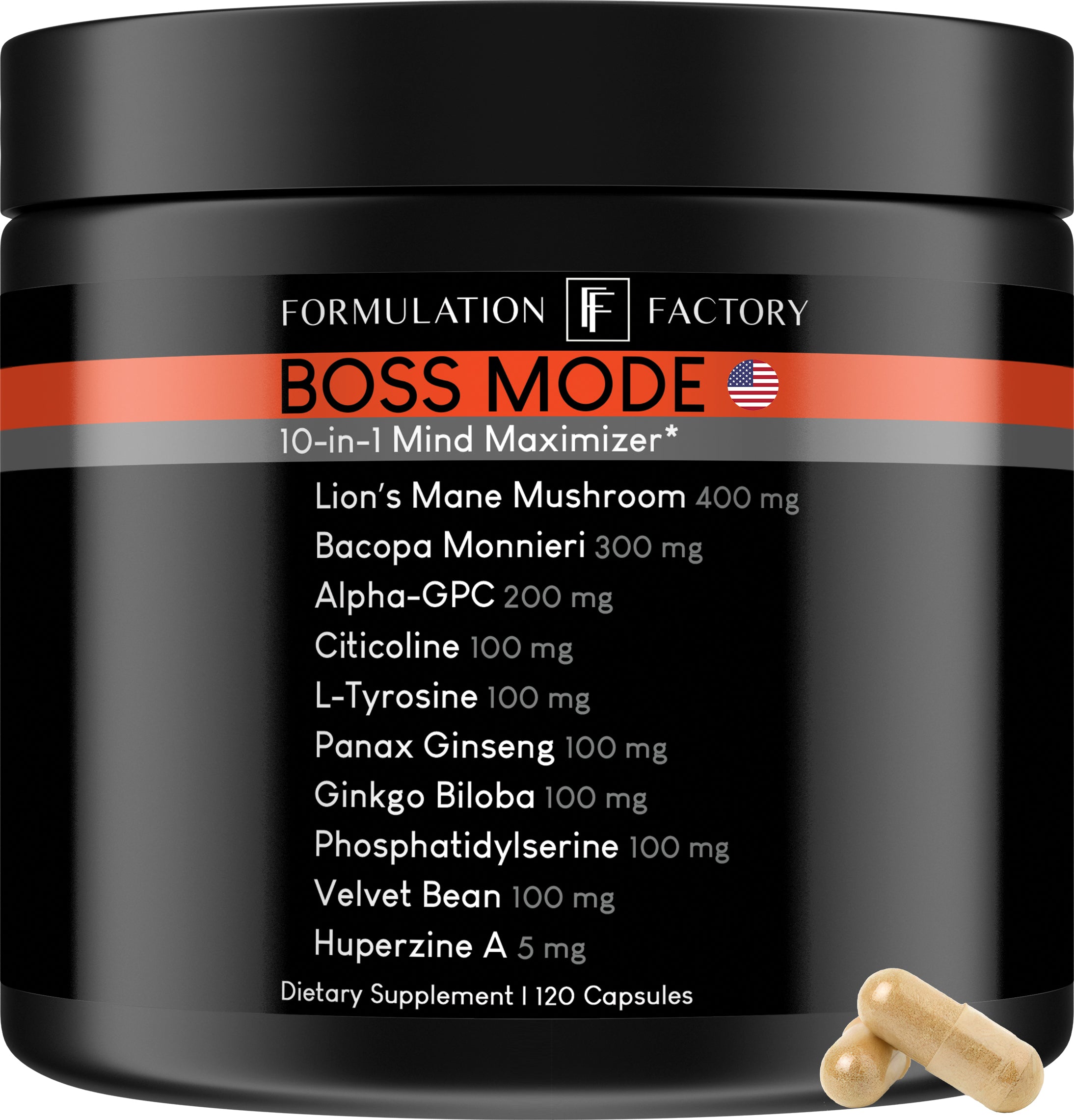 Boss Mode: 10-in-1 Mind Maximizer [PREORDER ONLY] – Formulation Factory